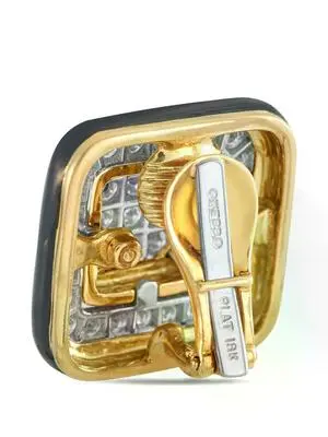 David Webb Diamond Clip-on Earrings