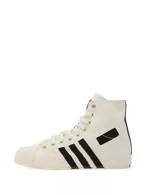 Y3 Nizza Hi 3-stripes Sneakers - Neutrals