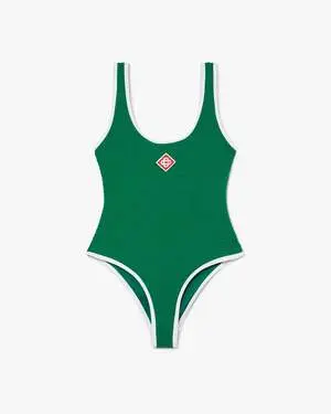 Casablanca Monogram One-piece Swimsuit - Green