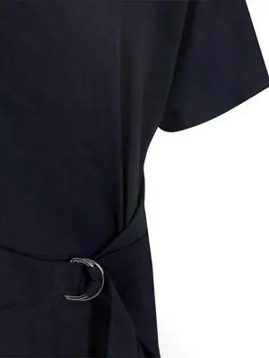 Brunello Cucinelli Short-sleeve Belted Midi Dress