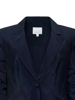 Cinq À Sept Ruched Woven Blazer