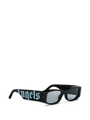 Palm Angels Angel Rectangle-frame Sunglasses - Black