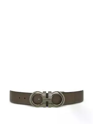 FERRAGAMO Gancini Reversible And Adjustable Belt - Brown
