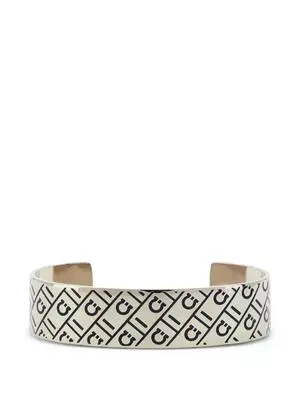 FERRAGAMO Monogram Bangle - Silver