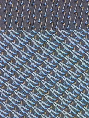 FERRAGAMO Ski Print Silk Neck Tie - Grey