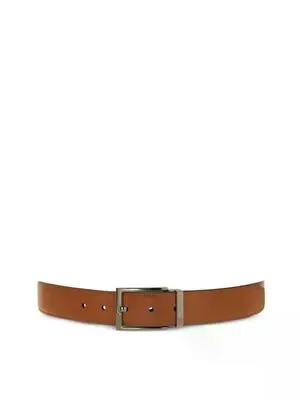FERRAGAMO Reversible Gancini Belt - Brown
