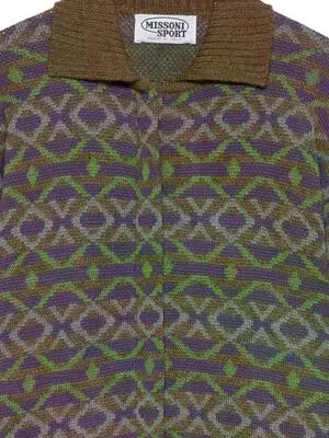 Missoni 1990s Geometric Wool Cardigan