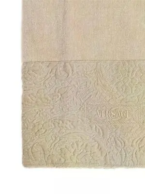 Versace Textured Logo Towel