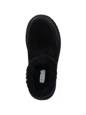 Inuikii Classic Micro Shearling-trim Slippers - Black