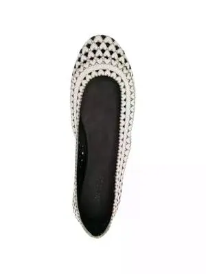 Isabel Marant Étoile Belni Laser-cut Heart Ballet Flats - White