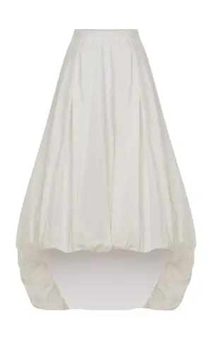 Ila Audra Silk Taffeta Puff Skirt - Off-white