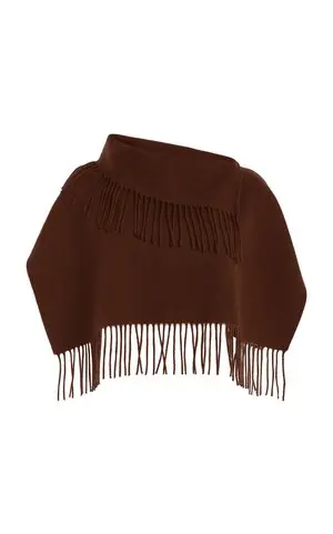 BY MALENE BIRGER Turtla Fringed Scarf - Brown