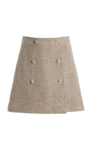 BY MALENE BIRGER Lima Virgin-wool Mini Skirt