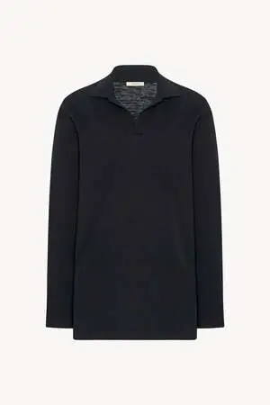 THE ROW Niosa Long-sleeve Top - Black