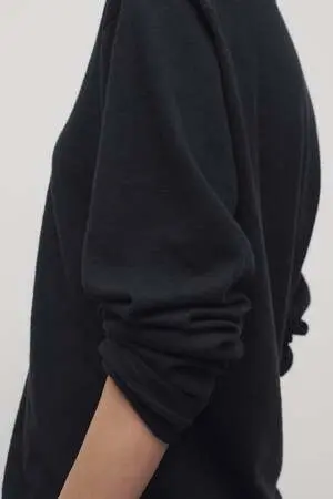 THE ROW Niosa Long-sleeve Top - Black