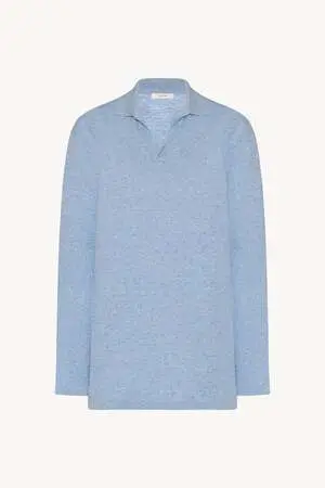 THE ROW Niosa Long-sleeve Top - Ice Blue