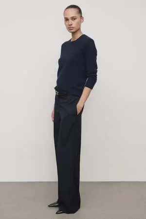 THE ROW Dender Pant - Dark Navy