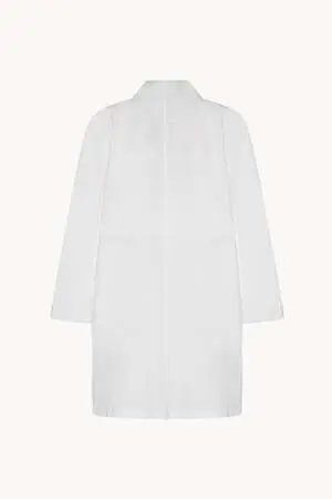 THE ROW Hawkins Cotton Poplin Car Coat - Off White