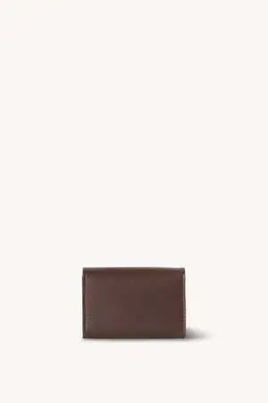 THE ROW Double Travel Wallet - Deep Brown