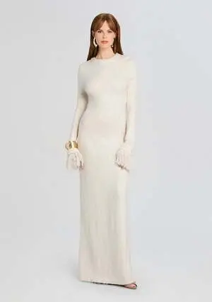 SEROYA Carina Maxi Dress - Eggshell