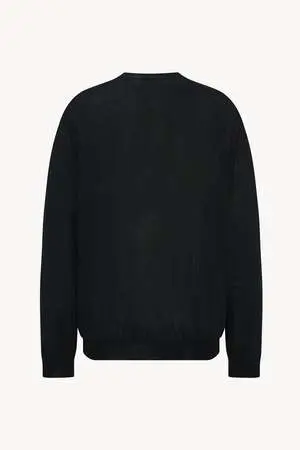 THE ROW Nilas Cashmere Cardigan - Black