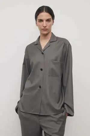 THE ROW Janine Cashmere Shirt