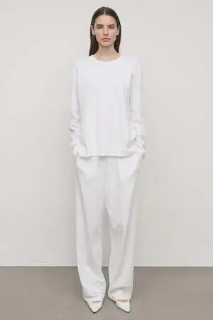 THE ROW Kohana Straight-leg Sweatpants - White