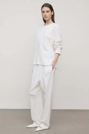 THE ROW Kohana Straight-leg Sweatpants - White