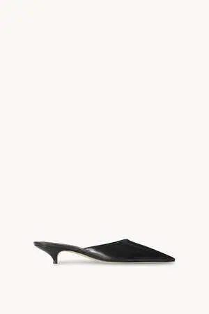 THE ROW Liisa Kitten Mule - Black