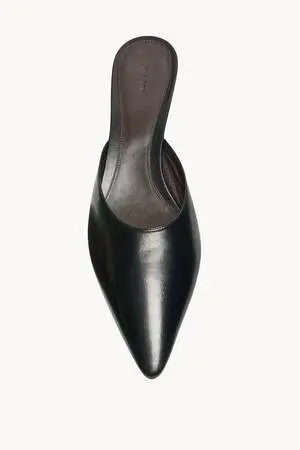 THE ROW Liisa Kitten Mule - Black