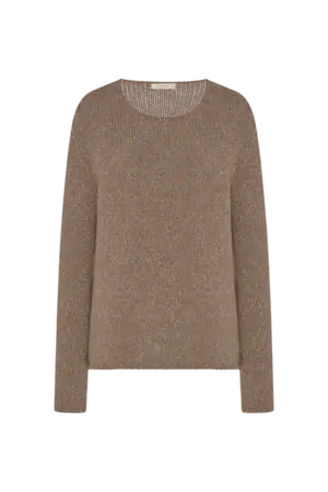 THE ROW Nitha Cashmere Sweater Dune