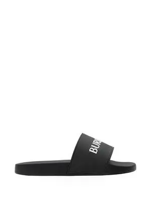 Burberry Logo Slides - Black
