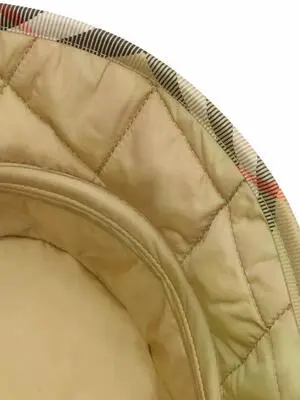 Burberry Quilted Horseshoe Bucket Hat - Neutrals