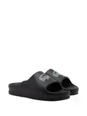 Lacoste Logo-print Slides - Black