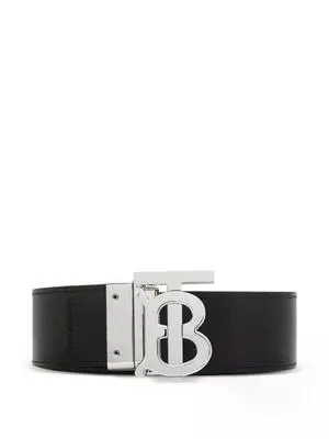 Burberry Reversible Check Tb Belt - Neutrals