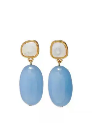 LIZZIE FORTUNATO Big Sur Pearl Drop Earrings - Gold