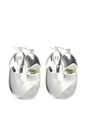 LIZZIE FORTUNATO Geometric Hoop Earrings - Silver