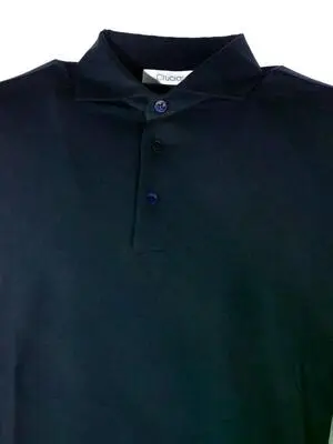 CRUCIANI Long-sleeve Polo Shirt - Blue