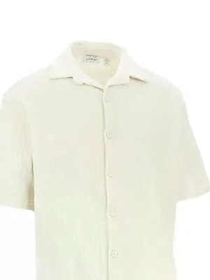Off-White Cotton Pattern Shirt