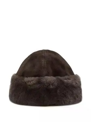 Nour Hammour Toki Shearling Hat - Brown