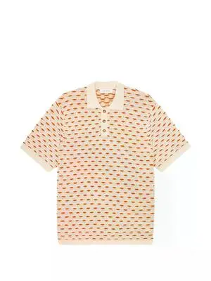 LES DEUX Esmay Openwork Polo Shirt