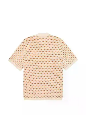LES DEUX Esmay Openwork Polo Shirt