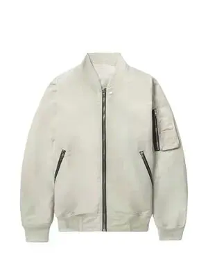 Rick Owens Zip-pocket Bomber Jacket - Neutrals