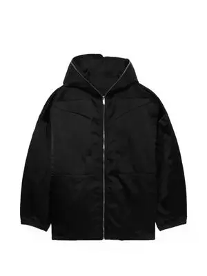 Rick Owens Hooded Zip-up Jacket - Black