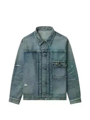 SEQUEL Distressed Pocket Jacket - Blue