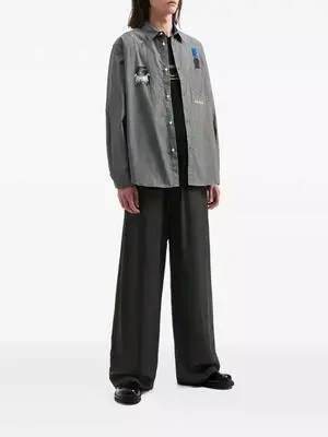 Undercover Patch-appliqué Pocket Shirt - Grey