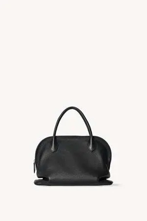 THE ROW Agnes 12 Top Handle Bag Black