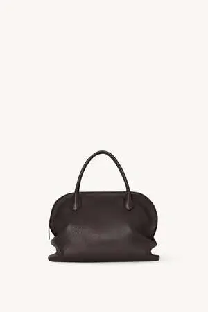 THE ROW Agnes 12 Top Handle Bag - Dark Brown
