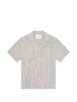 LES DEUX Lukas Striped Short-sleeved Shirt