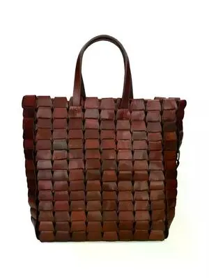 Dragon Diffusion Woven Leather Tote Bag